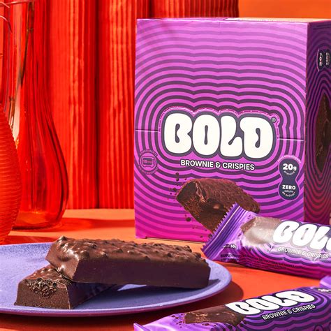 Bold Brownie E Crispies Barra De Proteína Bold Snacks