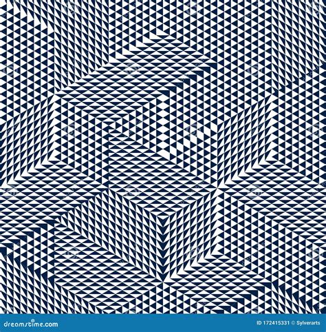 Geometric 3d Seamless Pattern With Cubes Rhombus And Triangles Boxes Blocks Vector Background