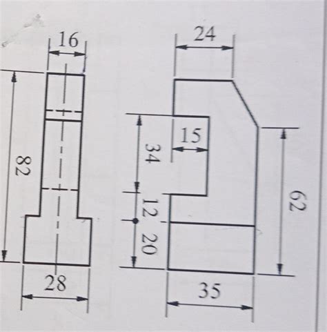 Solved Draw The Missing View Using Autocad And Explain Chegg