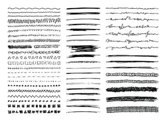 Hand Drawn Doodle Lines Pencil Stroke Underline Vector Image