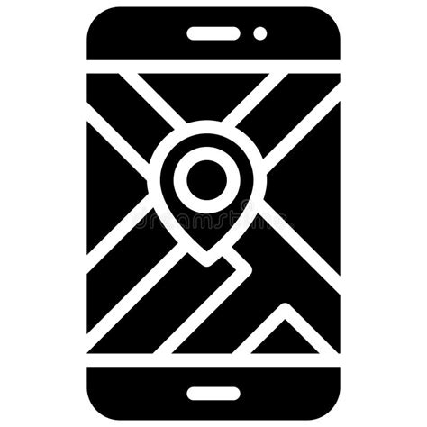 Map On Smartphone Icon Location Map And Navigation Vector Stock Vector