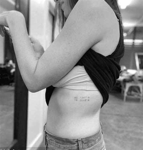 Med Tech Запись со стены Coordinates Tattoo Nyc Tattoo Rib Tattoo
