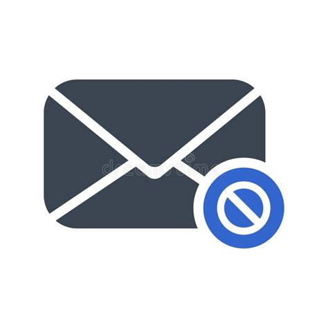 Block Email Icon Stock Illustrations 794 Block Email Icon Stock