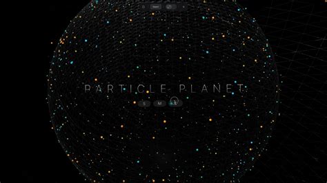 Interactive Particle Planet Designed In Spline By Bigloong Rspline3d