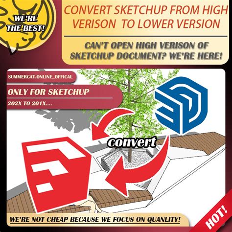 Sketchup Higher Version Convert To Lower Version Shopee Malaysia