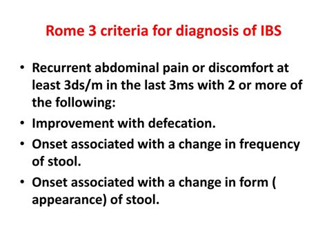 Ppt Irritable Bowel Syndrome Powerpoint Presentation Free Download