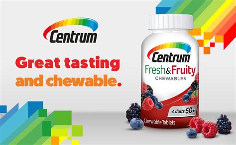 Centrum Adults 50 Fresh And Fruity Chewables Multivitamin Multimineral Supplement