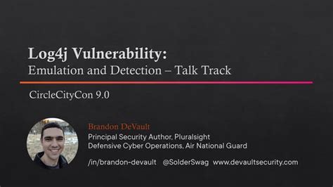 Log4j Vulnerability Ccc Talkpdf