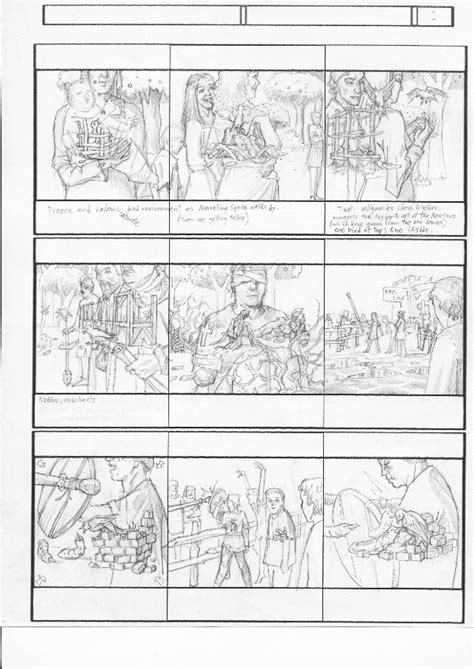 Storyboard Segment From Blackernae Memoir Of The Fourth Crusade