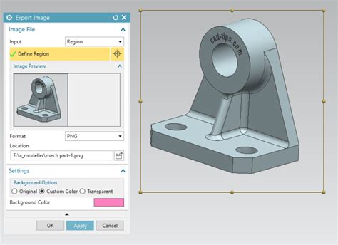 Exporting Image Of D Model Cad Tips