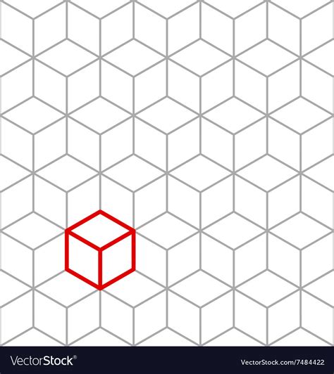 Seamless Isometric Cubes Background Royalty Free Vector