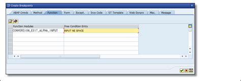 Abap 디버거 Break Points 메뉴 사용법 및 예제 Sap Space