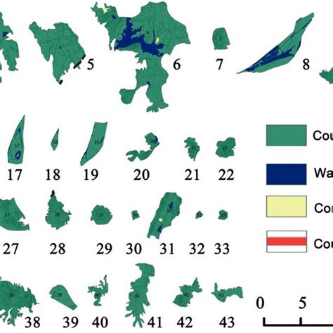 spatial fragmentation of country parks download scientific diagram