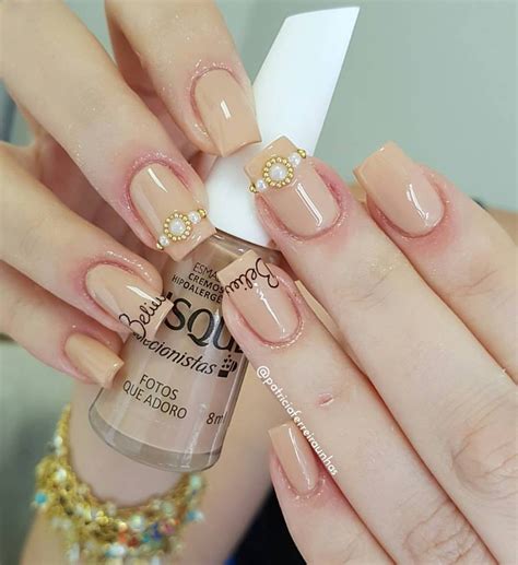 39 Modelos De Unhas Nude Joias