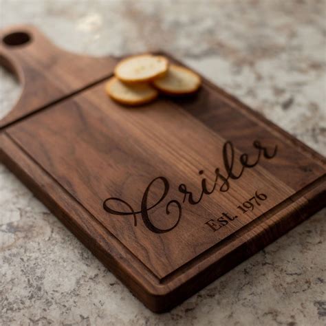 Laser Engraved Cutting Boards Walnut Cutting Board Atom Promotions