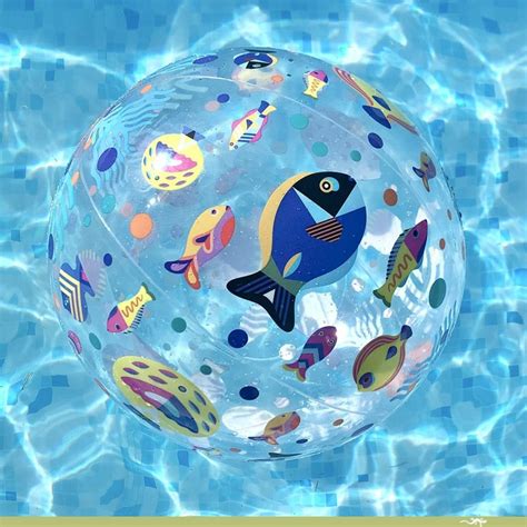 Ballon Gonflable Fishes Ball Jeu De Plein Air Djeco