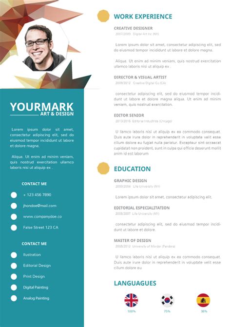 3d Cv Template 2