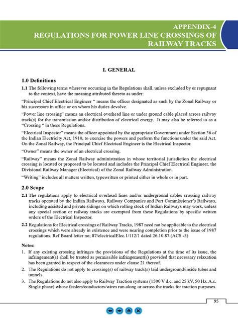 Actm Appendix 4 Pdf Rail Transport Electrical Engineering