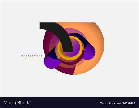 Round Shapes Circles Minimal Geometric Royalty Free Vector