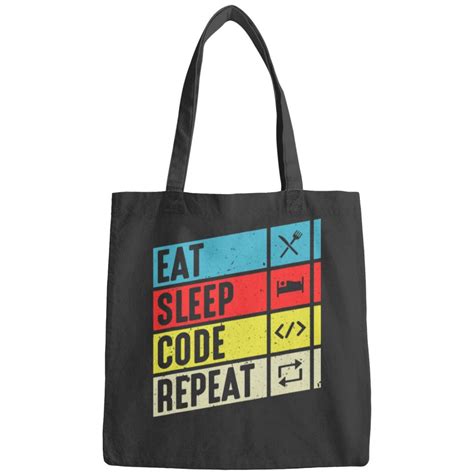 programmer geek engineer eat sleep code repeat bags sold by