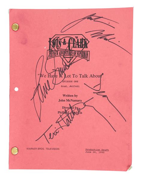 Lois And Clark The New Adventures Of Superman Tv Series Autographed