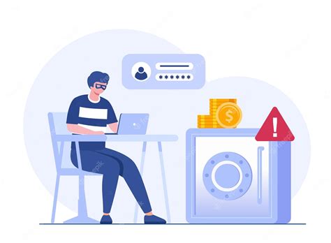 Premium Vector Database Security Phishing Hacker Attack Concept Hackers Stealing Personal Data