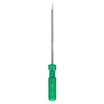 Taparia 712 Flat Tip Screw Driver Green And Silver Tip Dimensions 4 0
