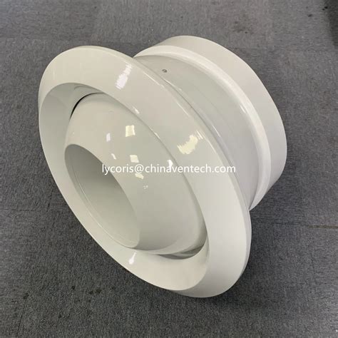 Hvac Air Louver Ventilation Aluminum Jet Nozzle Diffuser Round Air