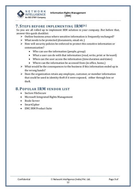 Information Rights Management Irm
