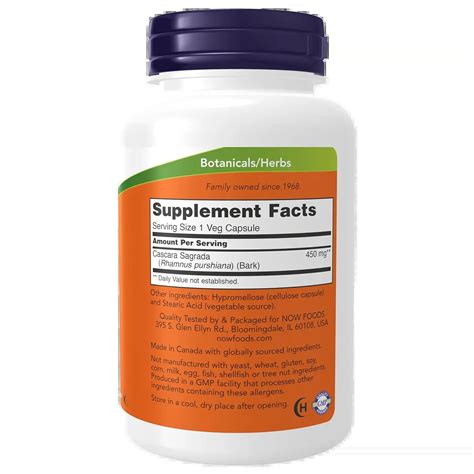 Cascara Sagrada 450mg Nutrio Ge