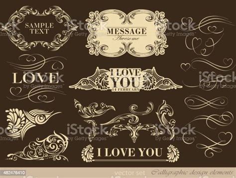 Calligraphic 디자인 요소를 2015년에 대한 스톡 벡터 아트 및 기타 이미지 2015년 라벨 로맨스 Istock