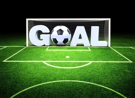Wall Mural 3d Goal With Soccer Ball In The Stadium PIXERS US Soccer