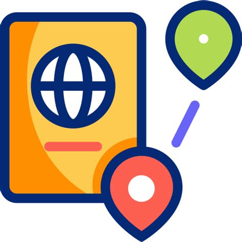 Passport Basic Accent Lineal Color Icon
