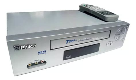 Vídeo Cassete Philco 7 Cabeças Turbo Controle Remoto Parcelamento