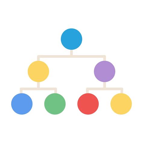 Premium Vector Circle Picture Hierarchy Flat Illustration