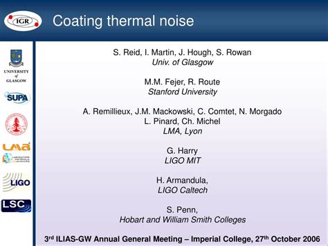 Ppt Coating Thermal Noise Powerpoint Presentation Free Download Id