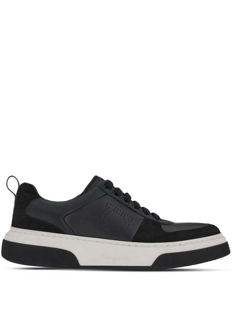 Ferragamo Leather Sneakers Salvatore Ferragamo