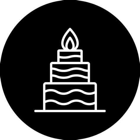 Birthday Cake Vector Icon 15780643 Vector Art At Vecteezy