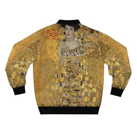 Portrait Of Adele Bloch Bauer I By Gustav Klimt Bomber Jacket