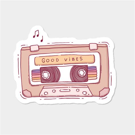 Good Vibes Cassette Tape Sticker