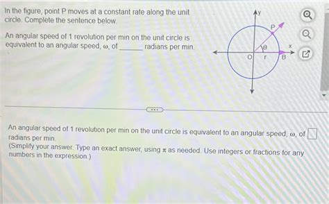 Solved In The Figure Point P ﻿moves At A Constant Rate