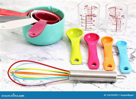 Set Of Measuring Cups Measuring Spoons Measuring Glasses And Silicone