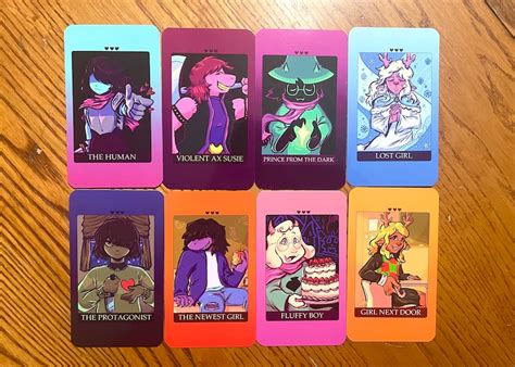 Deltarune Double Sided Card Prints Etsy