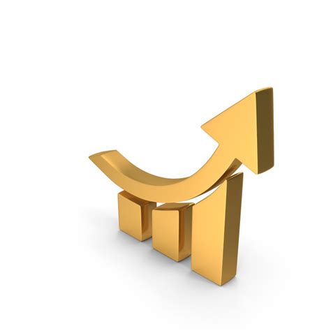 Bar Graph Increase Icon Gold Png Images And Psds For Download