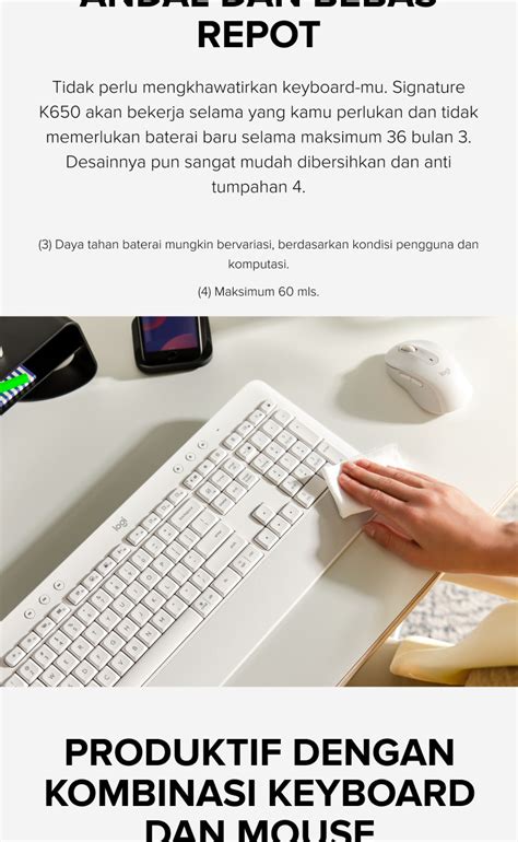 Jual Logitech Signature K650 Keyboard Wireless Bluetooth Comfort Dengan Multios Layout Shopee