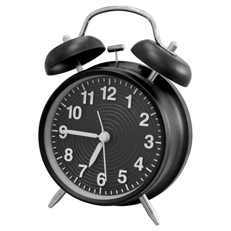 Marlow Home Co Analog Numerical Numbers With 2 Hands Metal Battery Alarm Tabletop Clock