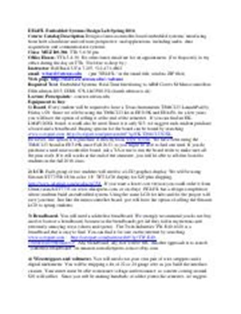 EE445L Embedded Systems Design Lab 1 EE445L Embedded Systems Design
