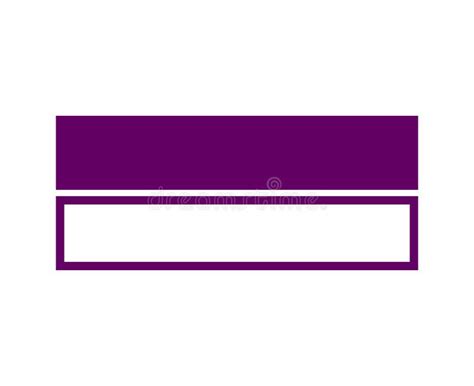Rectangle Shape And Outline Purple Symbol Element Vector Stock Vector Illustration Of Sketch