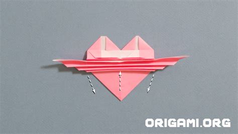 Origami Heart With Wings Part 4