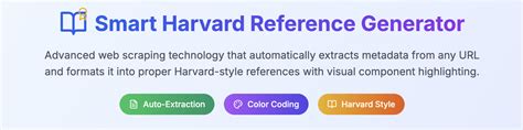Smart Harvard Reference Generator Devpost